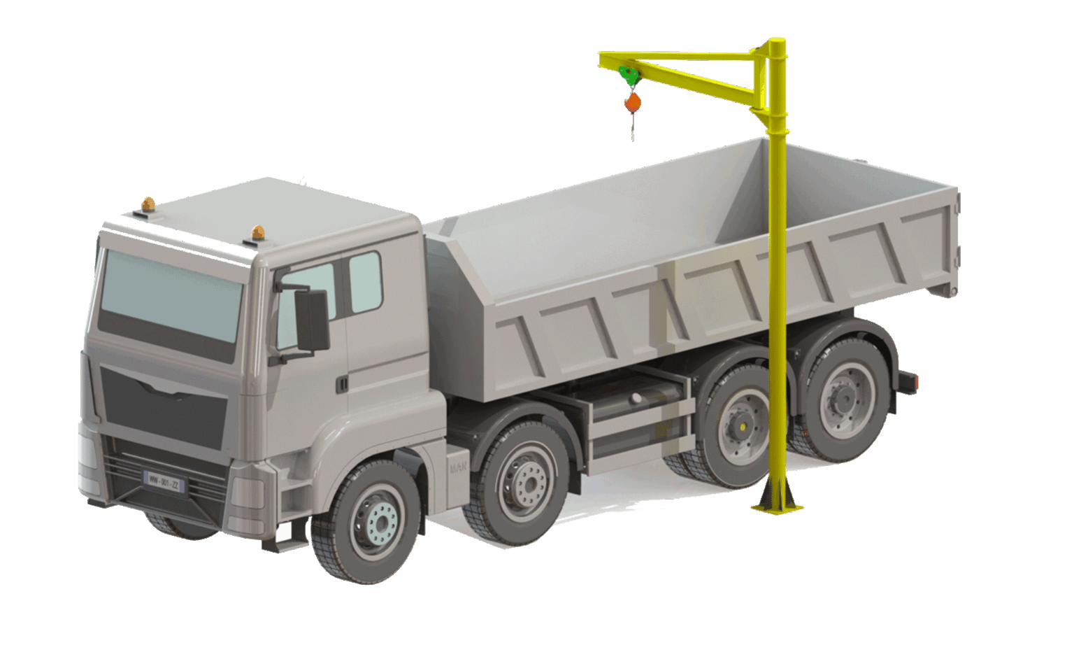 Linha de Vida para Caminhões – Mono Pórtico Giratório - Atlas Safe